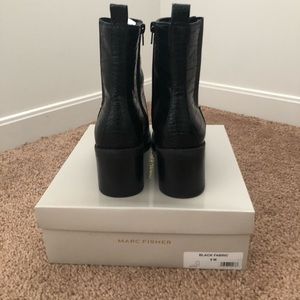 Marc Fisher | Shoes | Black Leather Booties | Poshmark